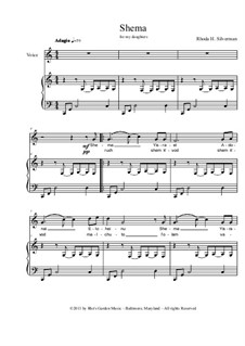 Shema by R. Silverman - sheet music on MusicaNeo