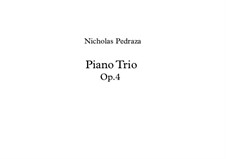 Piano Trio No.1, Op.4 by N. Pedraza - sheet music on MusicaNeo
