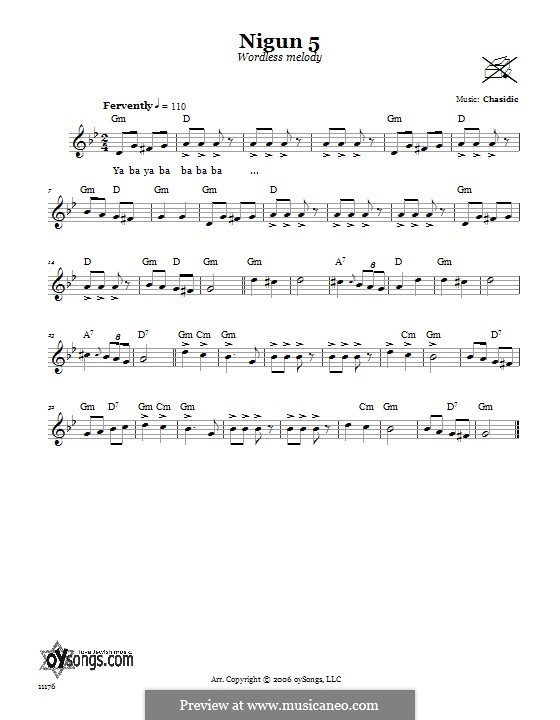 Nigun 5 (Wordless Melody) by Unknown (works before 1850) on MusicaNeo