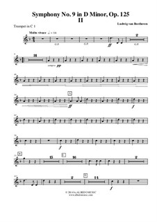 Movement II (Symphony No.9 'Choral', Op.125) by L.v. Beethoven on MusicaNeo