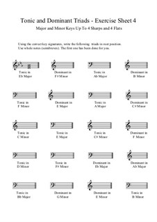 Tonic and Dominant Triads by Y. Johnson - free download on MusicaNeo