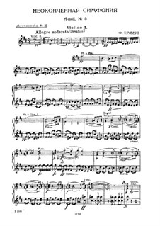 Symphony No.8 in B Minor 'Unfinished', D.759 by F. Schubert on MusicaNeo