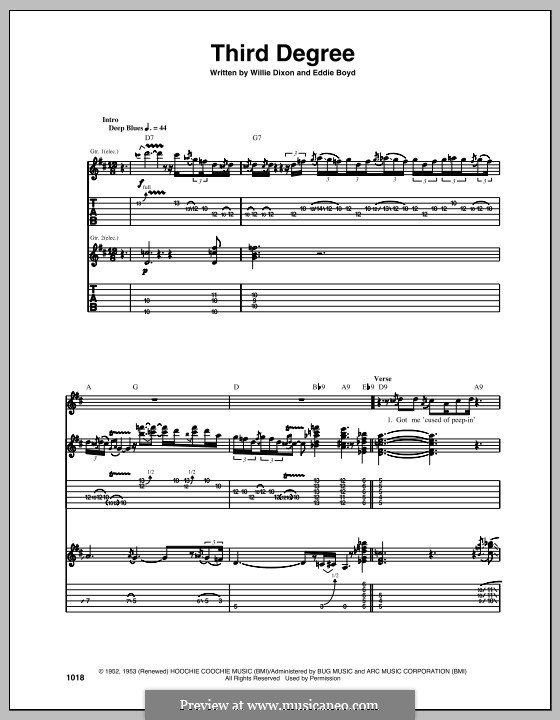 Third Degree by E. Boyd - sheet music on MusicaNeo