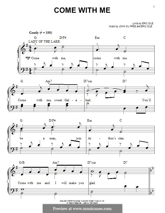 Come with Me (from Monty Python's Spamalot) by E. Idle, J.D. Prez on ...