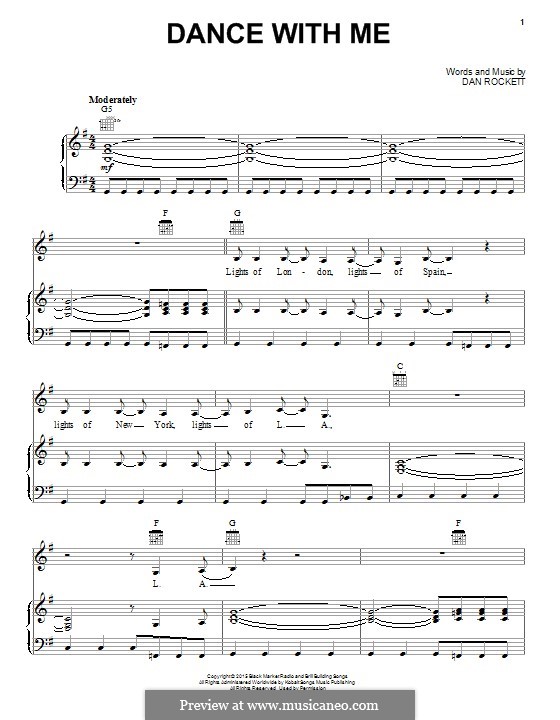 Dance with Me by D. Rockett - sheet music on MusicaNeo