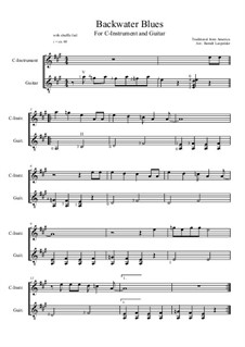 Backwater Blues by folklore - sheet music on MusicaNeo