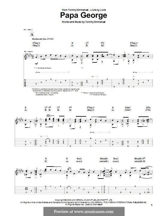 Papa George by T. Emmanuel - sheet music on MusicaNeo