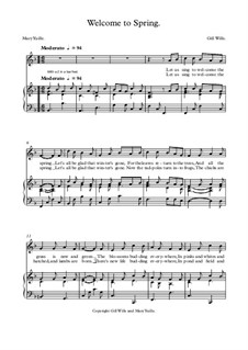 Welcome to Spring by G. Wills - sheet music on MusicaNeo