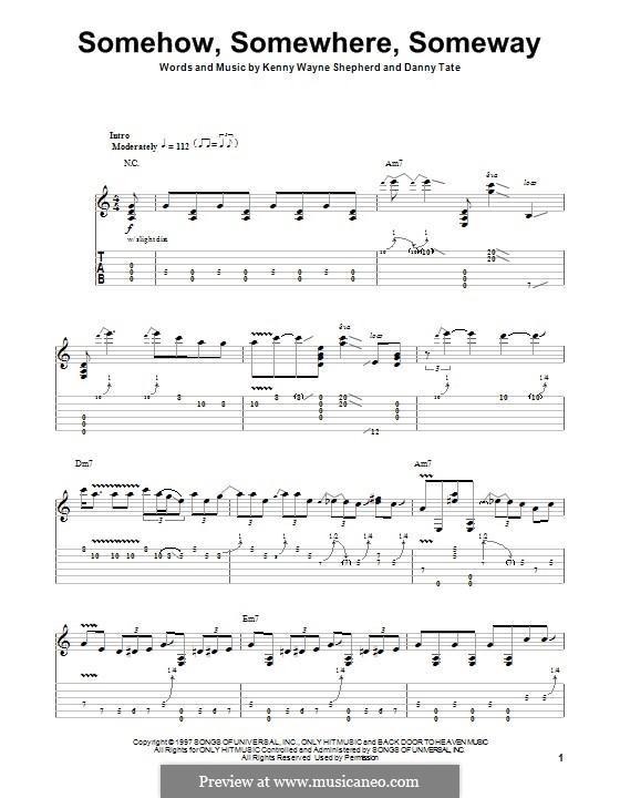 Somehow, Somewhere, Someway by D. Tate, K.W. Shepherd on MusicaNeo