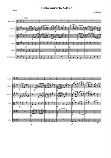 Concerto for Cello and Strings in A Major by G. Tartini on MusicaNeo