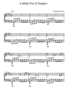 Lullaby For A Vampire by V. Sterzer - sheet music on MusicaNeo