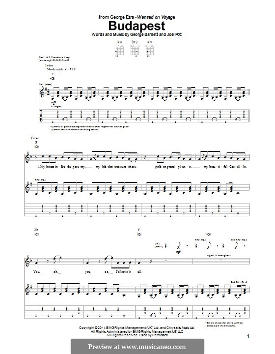 Budapest by J. Pott, G.E. Barnett - sheet music on MusicaNeo