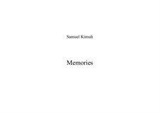 Memories by S. Kimuli - sheet music on MusicaNeo