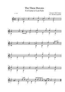 The Three Ravens by Unknown (works before 1850) on MusicaNeo