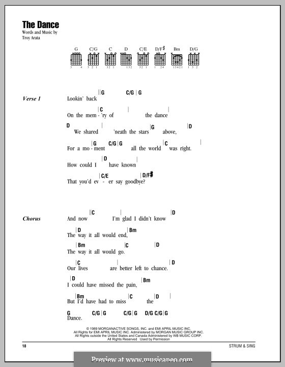 The Dance by T. Arata - sheet music on MusicaNeo