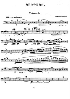 Quartet for Strings and Piano in C Major, Op.66 by A. Rubinstein on MusicaNeo