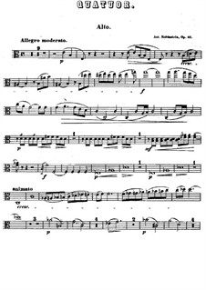 Quartet for Strings and Piano in C Major, Op.66 by A. Rubinstein on MusicaNeo