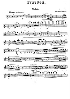 Quartet for Strings and Piano in C Major, Op.66 by A. Rubinstein on MusicaNeo
