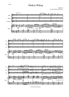 Donkey riding by folklore - sheet music on MusicaNeo