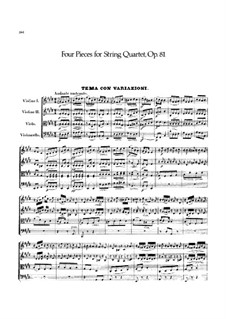 Four Pieces for String Quartet, Op.81 by F. Mendelssohn-Bartholdy on MusicaNeo