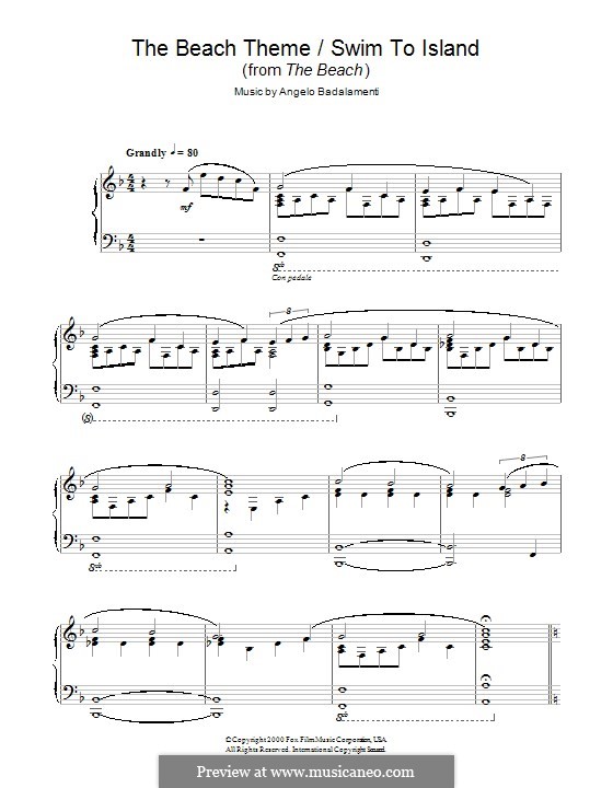 The Beach (The Beach Theme/Swim to Island) by A. Badalamenti on MusicaNeo