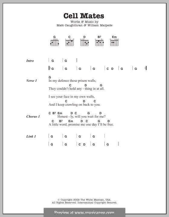 Cell Mates by M. Caughthran, W. Malpede - sheet music on MusicaNeo