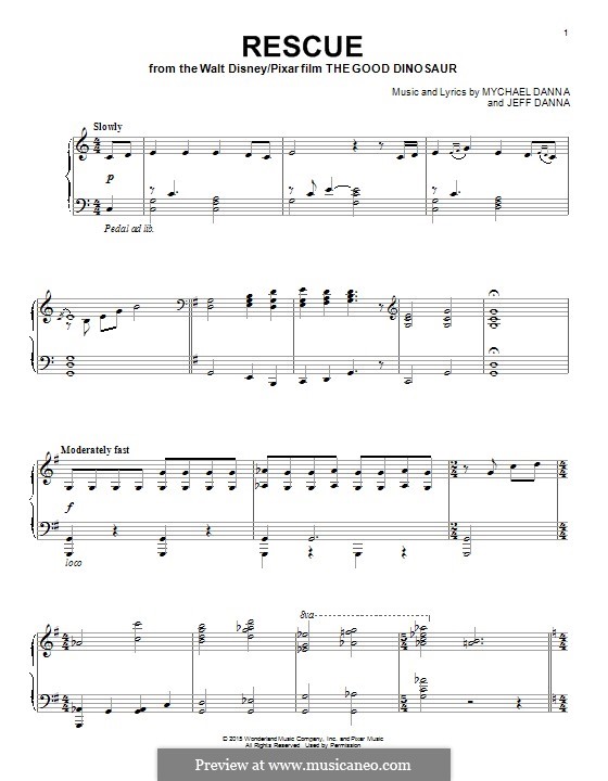 Rescue by J. Danna, M. Danna - sheet music on MusicaNeo