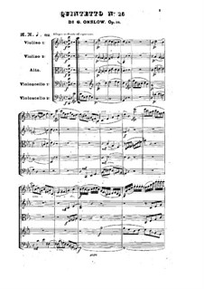 String Quintet No.15 in C Minor, Op.38 by G. Onslow on MusicaNeo