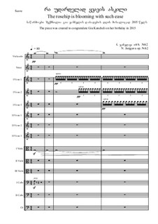 The rosehop is blooming with such ease, Op.62 by N. Janjgava on MusicaNeo