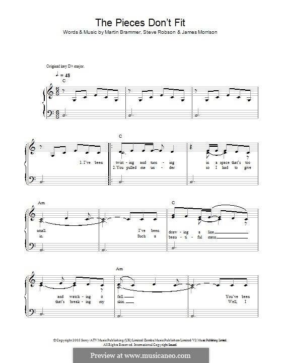 The Pieces don't Fit Anymore by J. Morrison, M. Brammer, S. Robson on ...