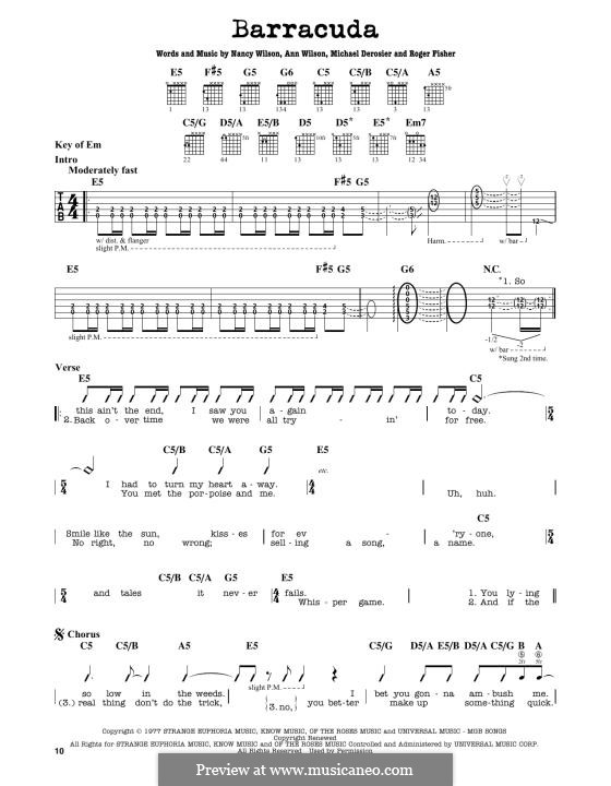 Barracuda (Heart) by A. Wilson, M. Derosier, N. Wilson, R. Fisher on ...