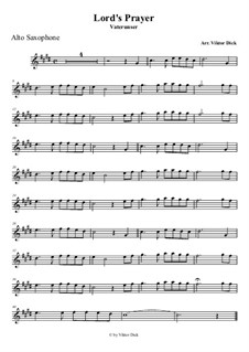 Lord's Prayer by folklore - sheet music on MusicaNeo