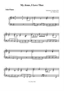 My Jesus, I Love Thee by A.J. Gordon - sheet music on MusicaNeo