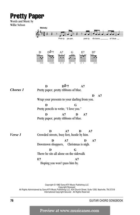 Pretty Paper by W. Nelson - sheet music on MusicaNeo