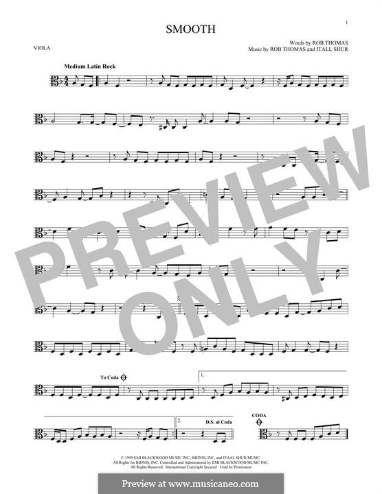 Smooth (Santana featuring Rob Thomas) by I. Shur, R. Thomas on MusicaNeo