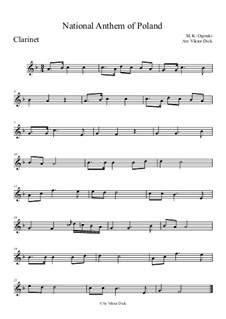 National Anthem of Poland (Mazurek Dabrowskiego) by M.K. Oginski on ...