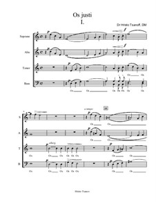 Os justi by H. Tsanov - sheet music on MusicaNeo