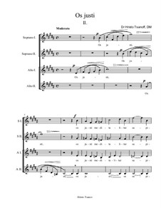 Os justi by H. Tsanov - sheet music on MusicaNeo