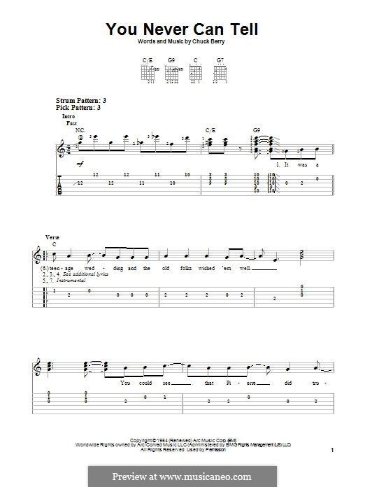 You Never Can Tell (from Pulp Fiction) by C. Berry on MusicaNeo