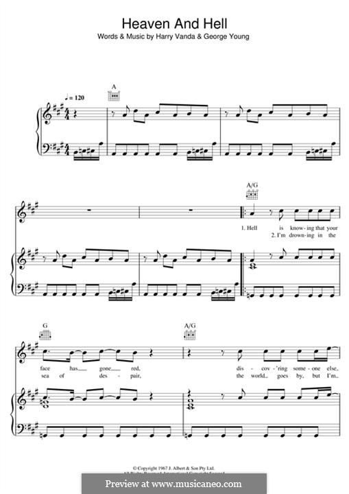 Heaven & Hell (The Easybeats) by G. Young, H. Vanda on MusicaNeo