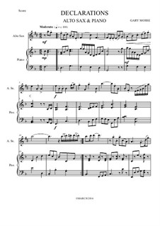 Declarations by G. Mosse - sheet music on MusicaNeo