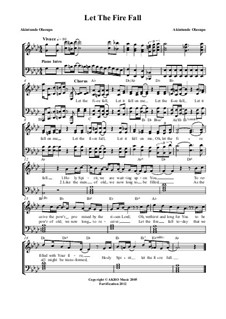 Let the Fire Fall by A. Olasupo - sheet music on MusicaNeo