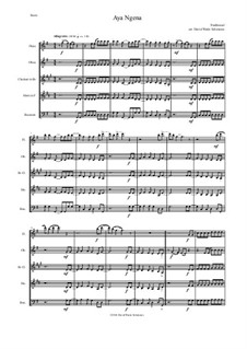 Aya Ngena by folklore - sheet music on MusicaNeo
