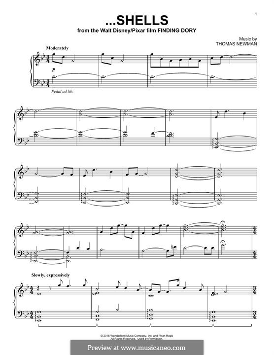 ...Shells by T. Newman - sheet music on MusicaNeo