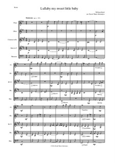 Lullaby my sweet little baby by W. Byrd - sheet music on MusicaNeo