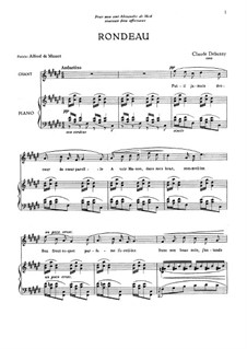Rondeau by C. Debussy - sheet music on MusicaNeo