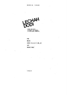 Lecha Dodi by B. Shur - sheet music on MusicaNeo