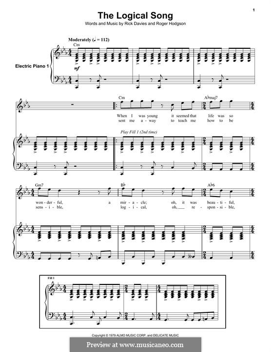 The Logical Song (Supertramp) by R. Davies, R. Hodgson on MusicaNeo