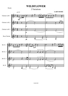 Wildflower-Variations by G. Mosse - sheet music on MusicaNeo
