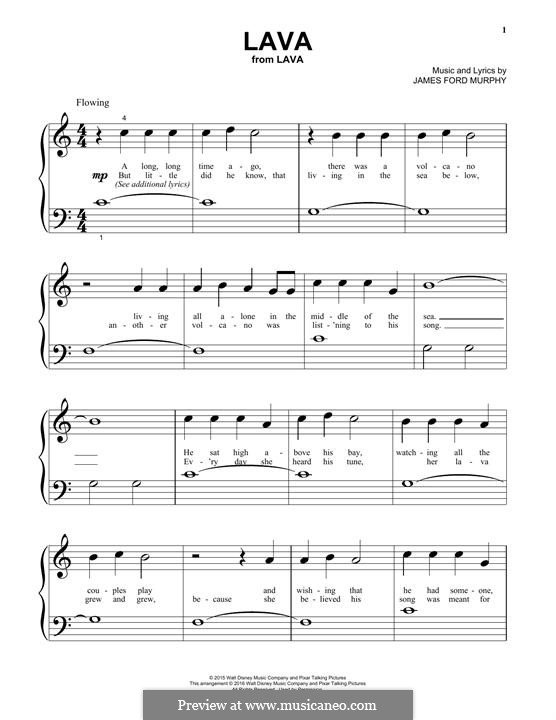 Lava (from Lava) by J. Murphy - sheet music on MusicaNeo
